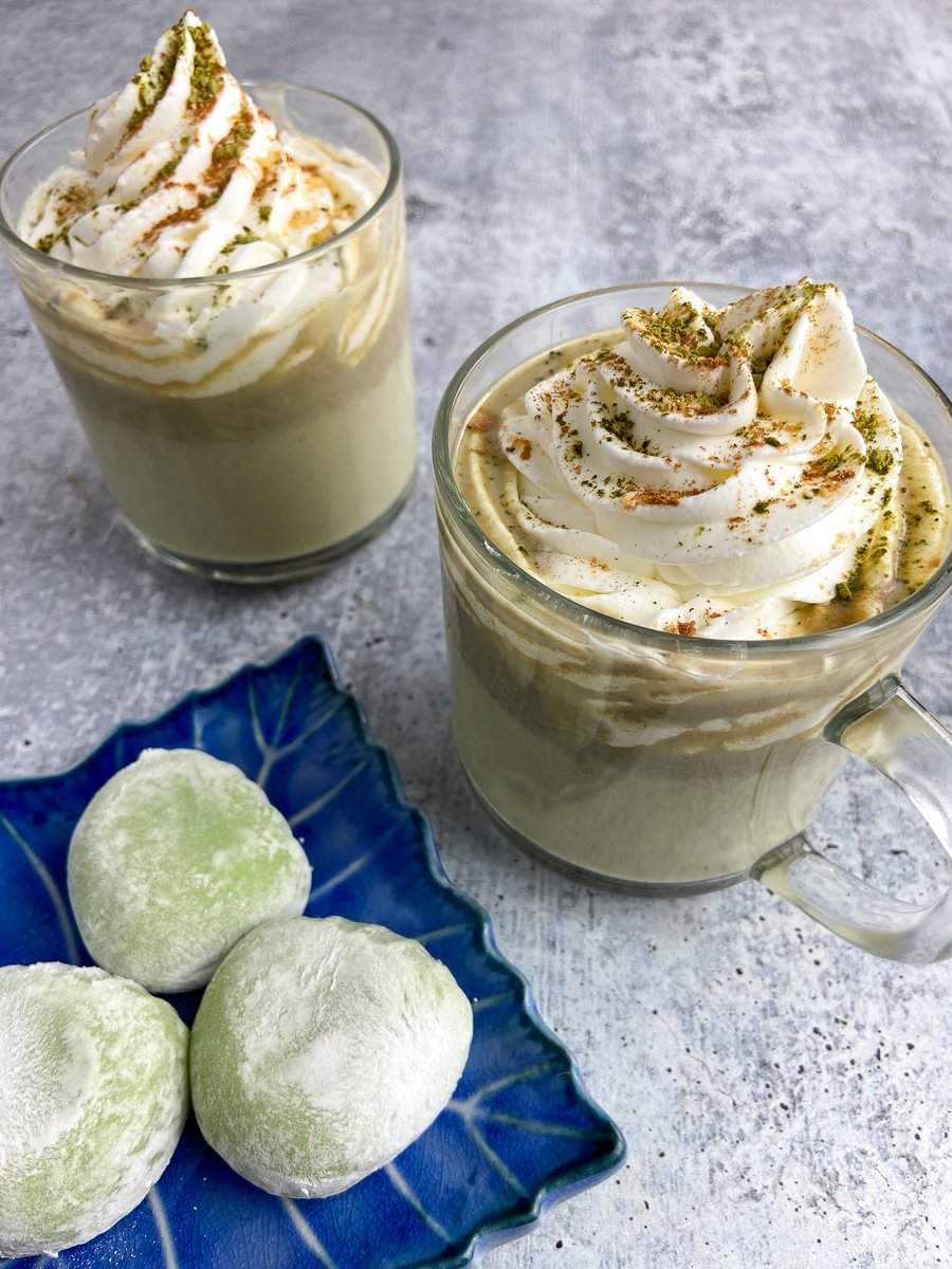 Cinnamon Matcha Hot Chocolate ⋆ The Dessertivore