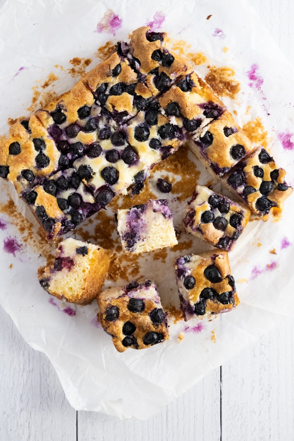 Lemon Blueberry Chess Squares ⋆ The Dessertivore